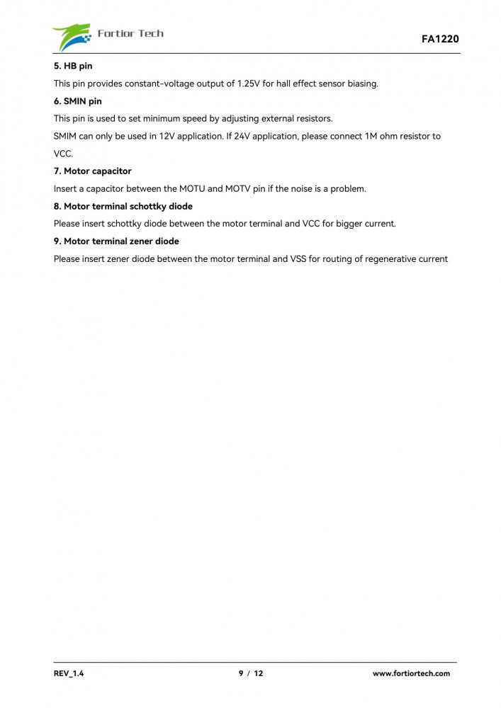 FA1220H datasheet page 9