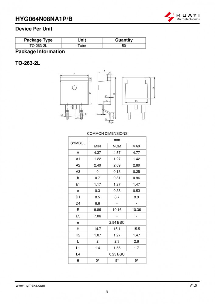 HYG064N08NA1B datasheet page 8