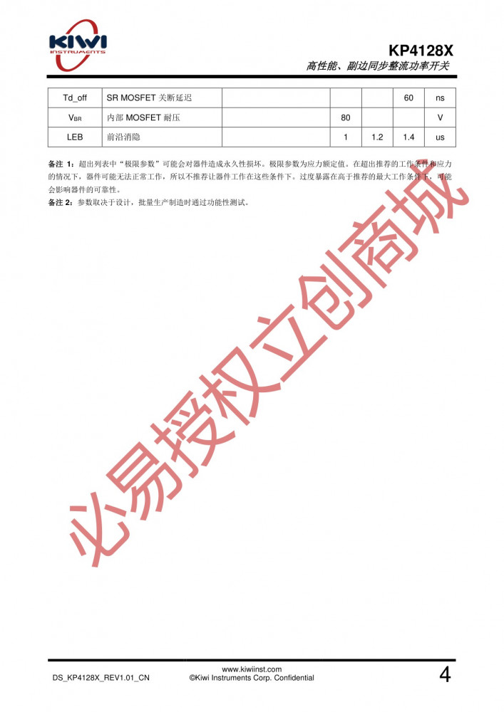 KP41282SGA datasheet page 4