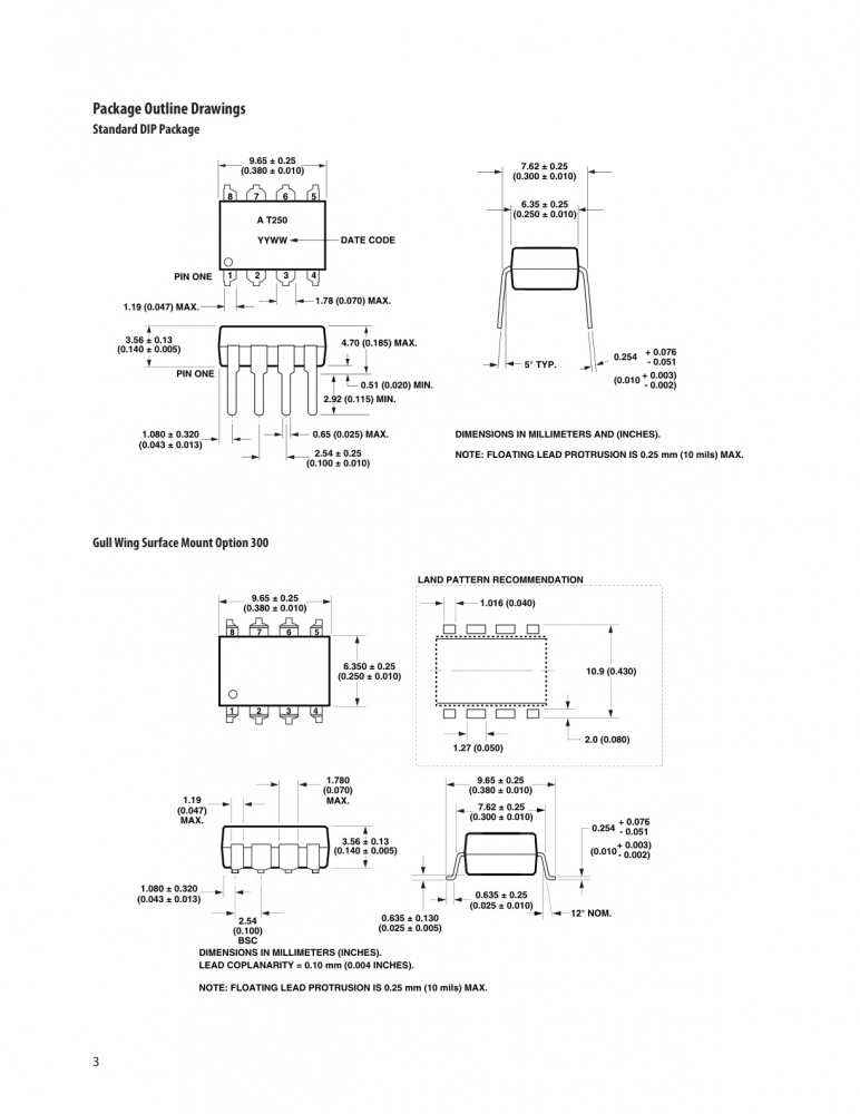HCPL-T250 datasheet page 3