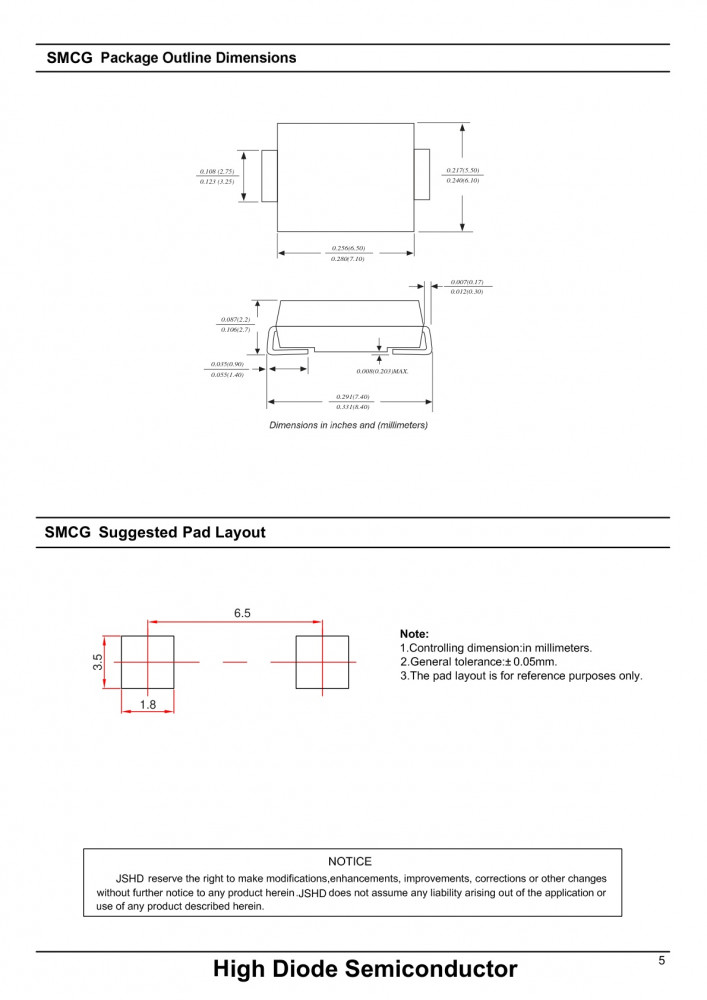 High Diode SMDJ series datasheet page 5