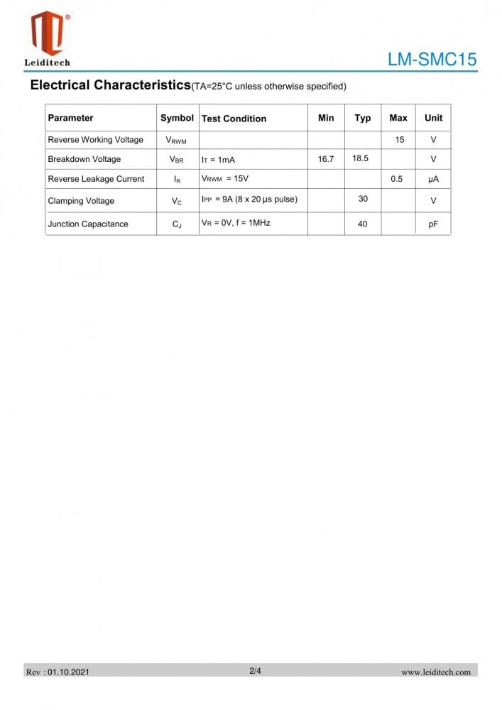 LM-SMC15 datasheet page 2