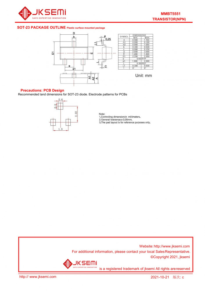 MMBT5551 datasheet page 3
