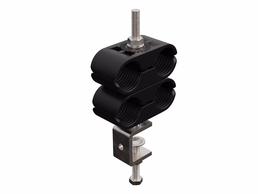 Dual Side, 2-Hole, Feeder Clamp for 7/8