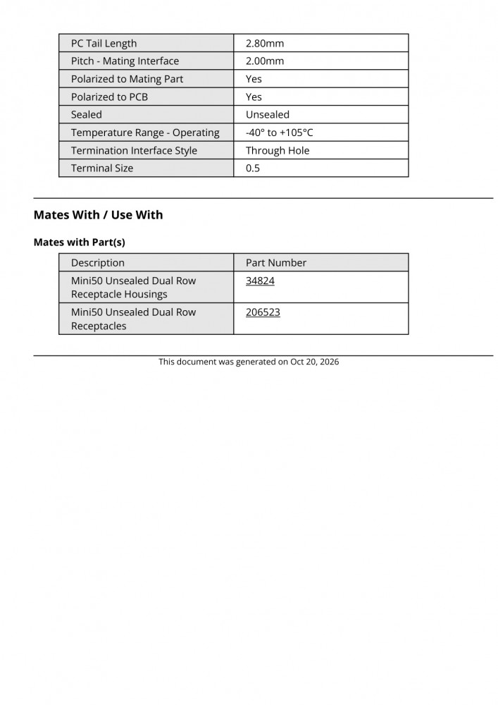 Molex 348269204 technical document image 3