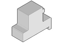 Support Tool for Vertical Power Module for 7-Row Receptacle