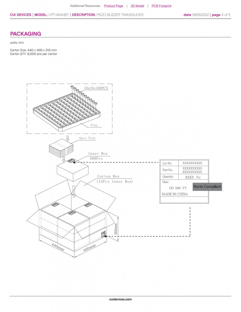 CPT-1404-85T datasheet page 4