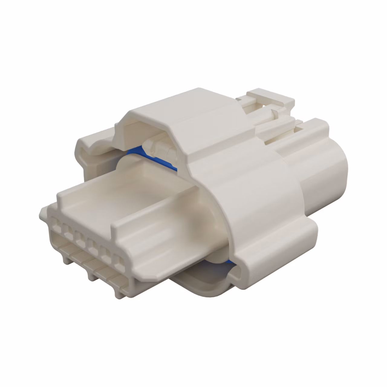 Squba Sealed Receptacle Assembly, 1.80mm Pitch, Single Row, 6 Circuits, Natural for sale