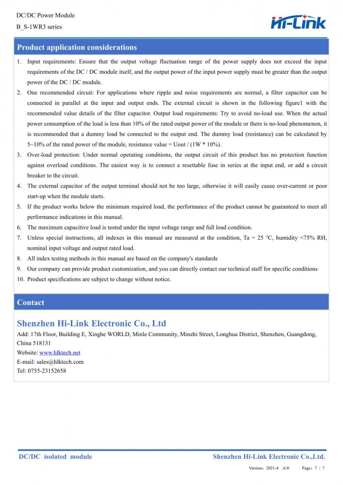 B1212S-1WR3 datasheet page 7