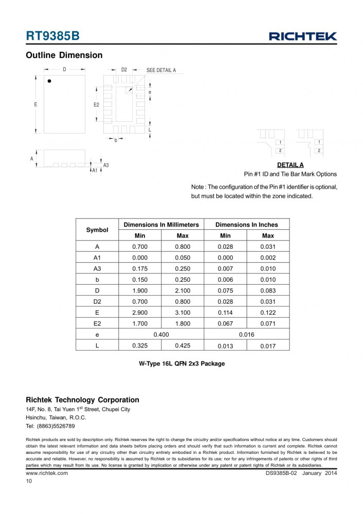 RT9385B datasheet page 10