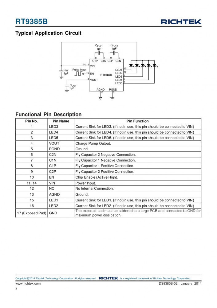 RT9385B datasheet page 2