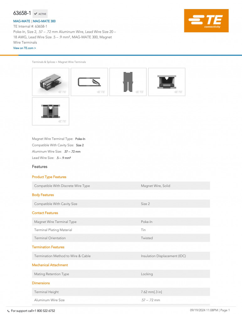 63658-1 technical document page 1