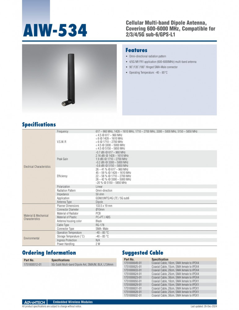 AIW-534 product documentation preview