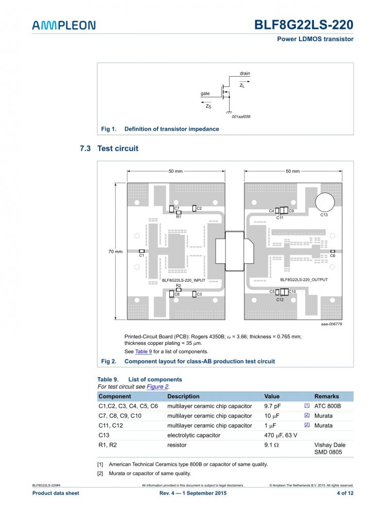 BLF8G22LS-220U datasheet page 4