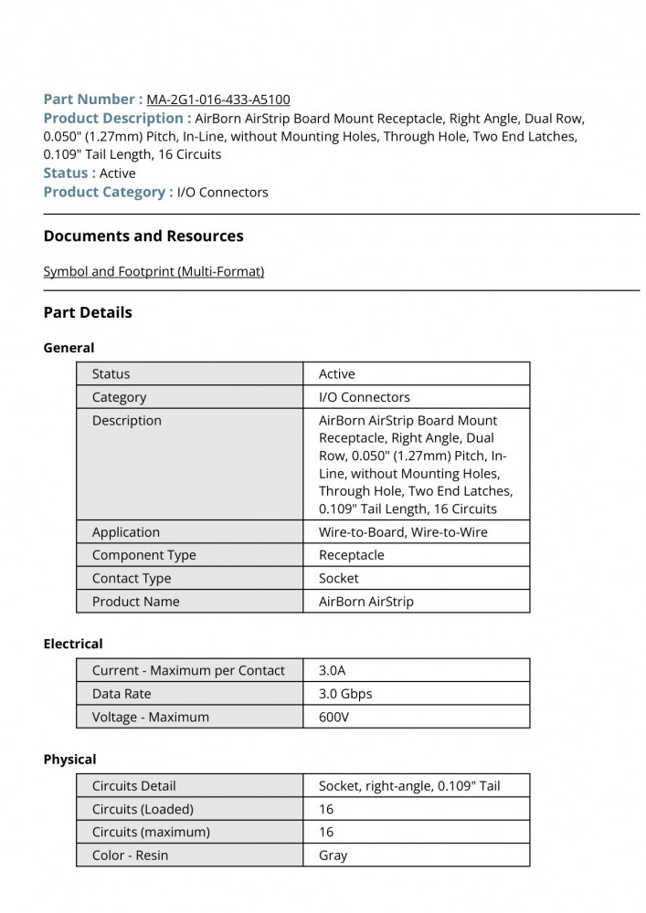 MA-2G1-016-433-A5100 technical document image, page 1