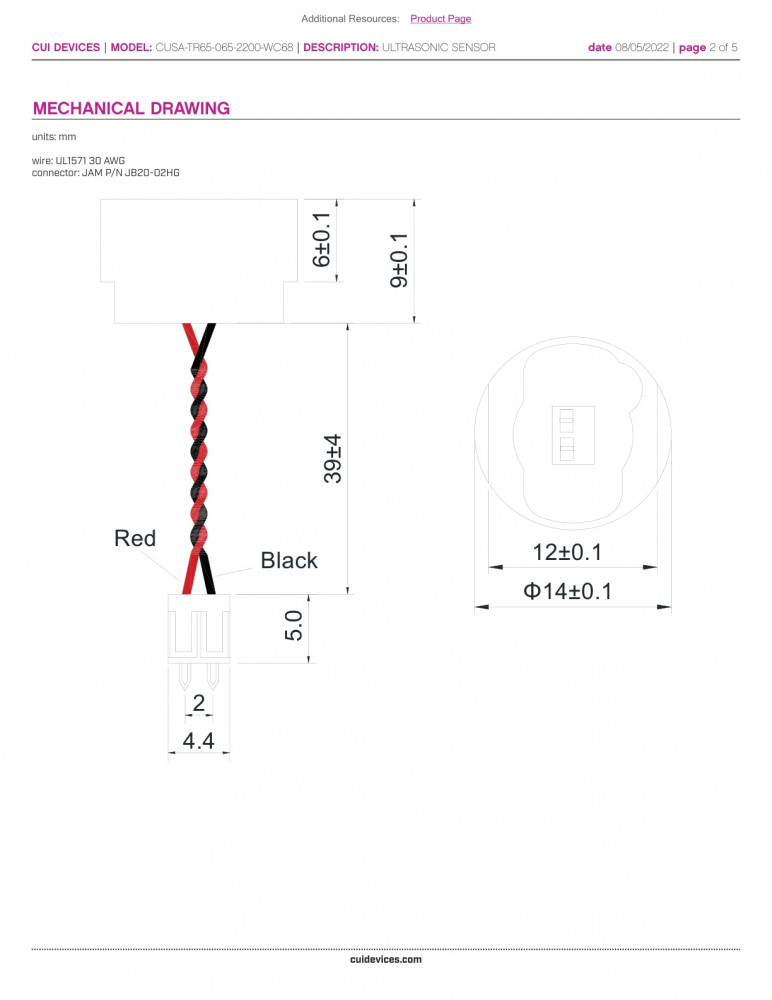 CUSA-TR65-065-2200-WC68 datasheet page 2