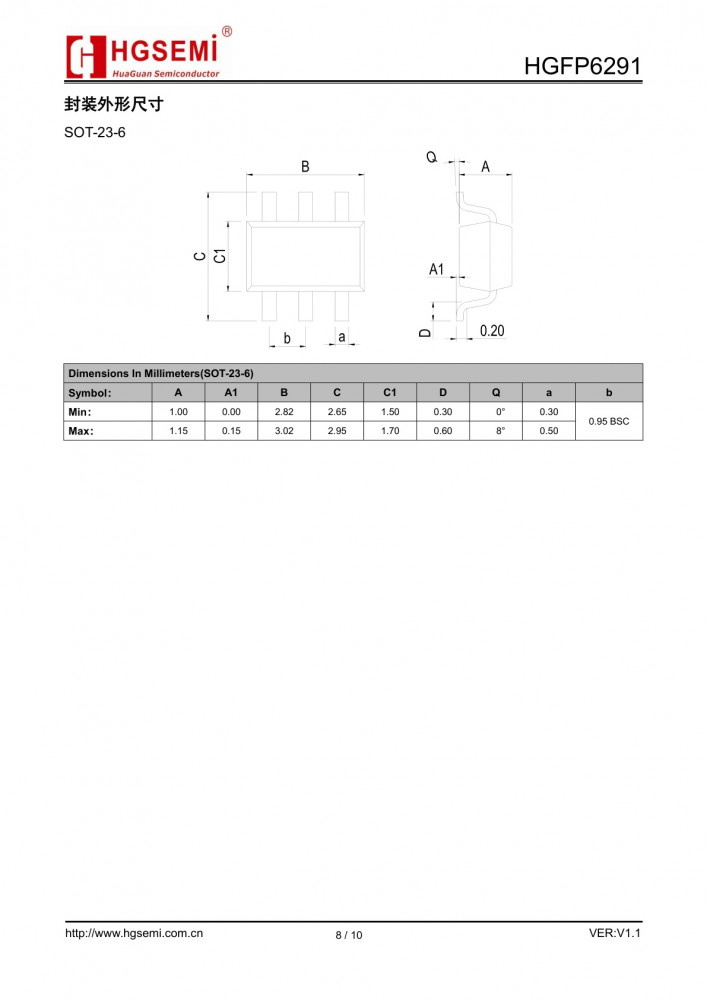 HGFP6291M6/TR datasheet page 8