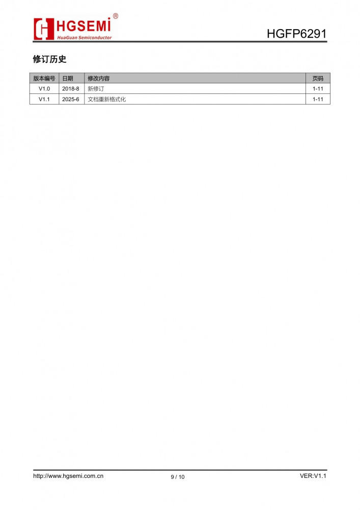 HGFP6291M6/TR datasheet page 9