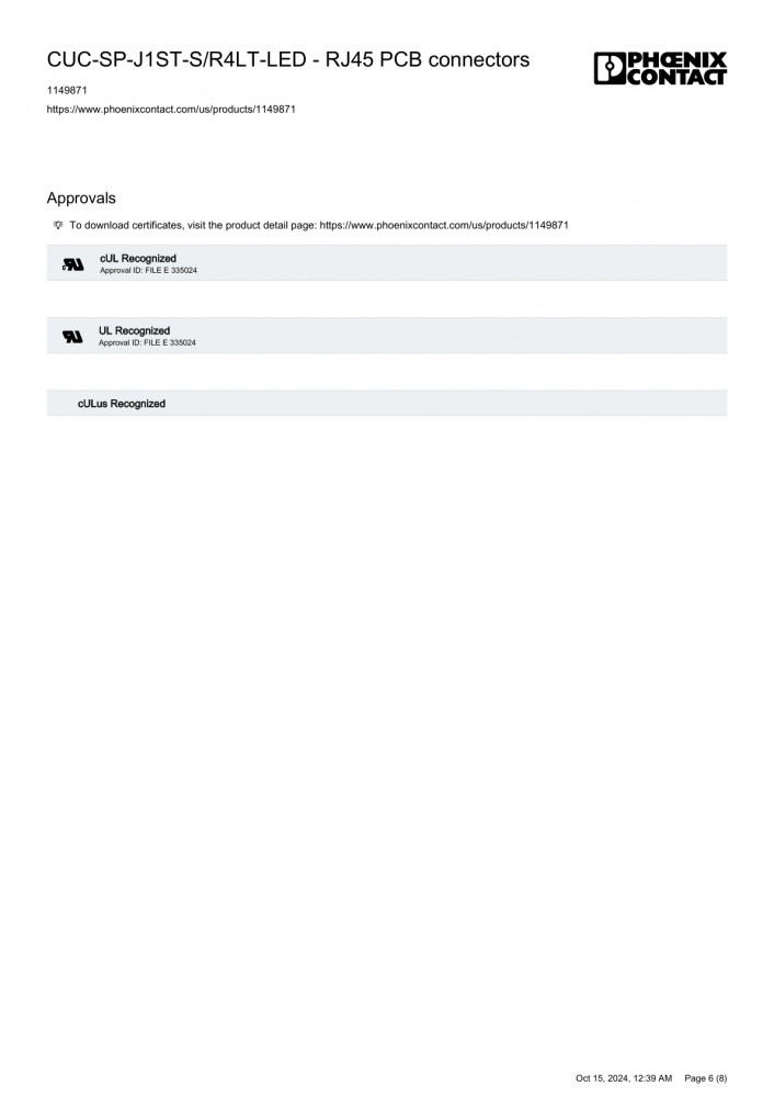 Phoenix Contact 1149871 technical document page 6