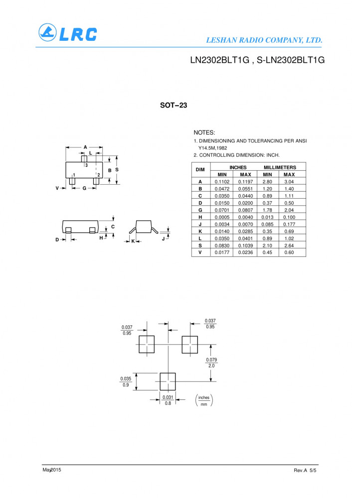 LN2302BLT1G datasheet page 5
