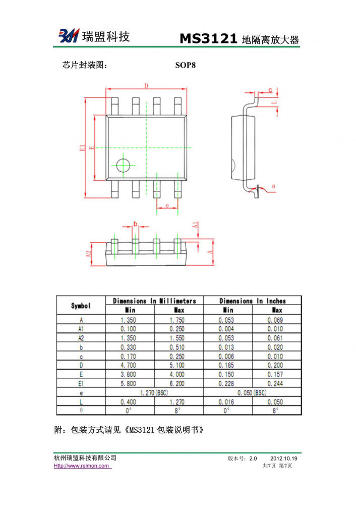 MS3121 technical document page 7