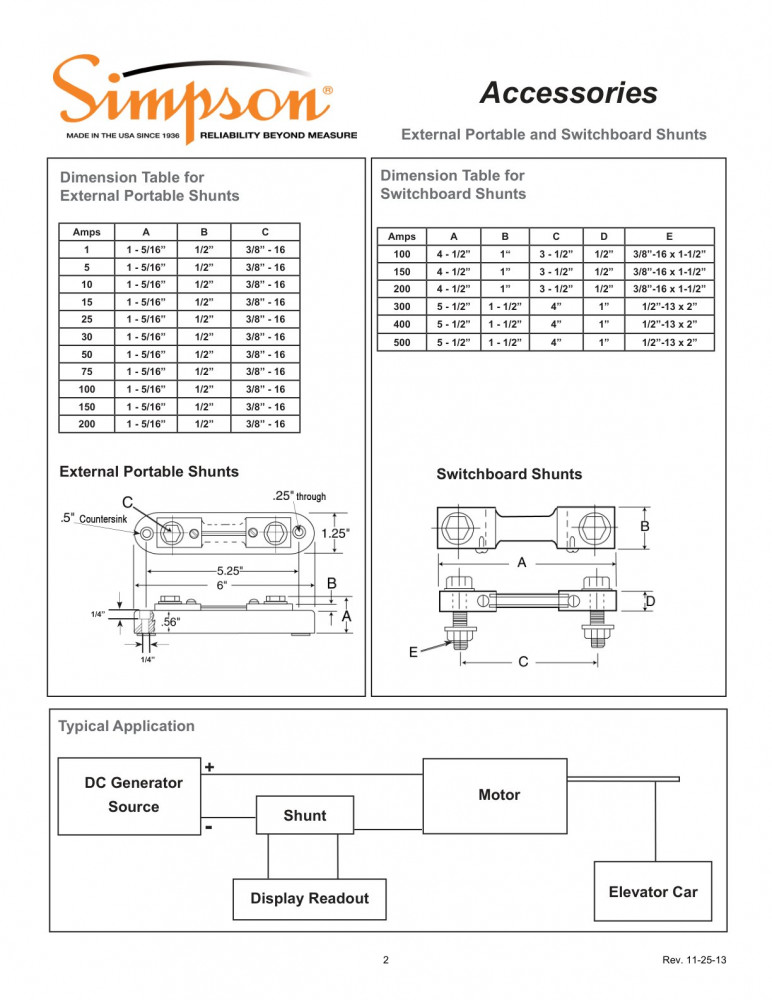 External shunt product documentation page 2