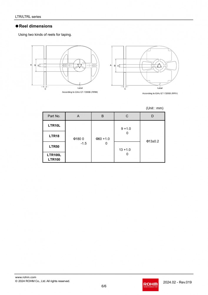 ROHM LTR series technical document page 6