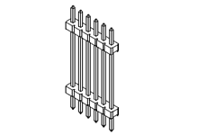 Milli-Grid Header, Single Row, Dual Body, Through Hole, Vertical, 6 Circuits, Tin (Sn) Overall Plating, 3.00mm Stacking Height, 2.75mm Tail Length, Bag, Lead-Free for sale