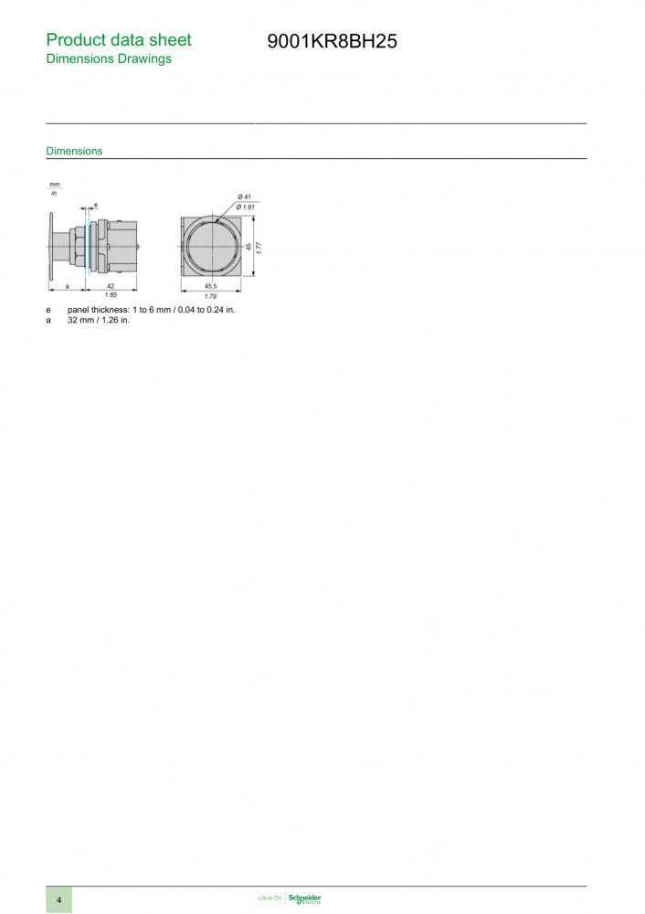 9001KR8BH25 technical document page 4