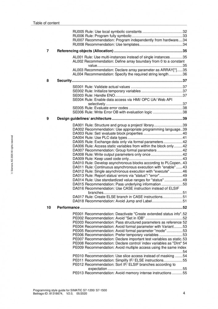 SIEMENS technical document page 4