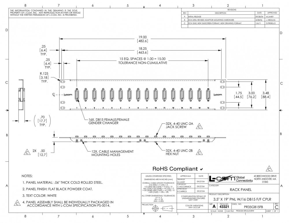 PR35GB15FB technical document page