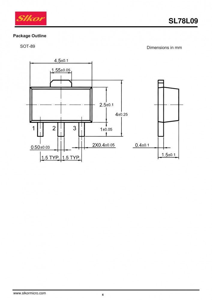 SL78L09 datasheet page 4