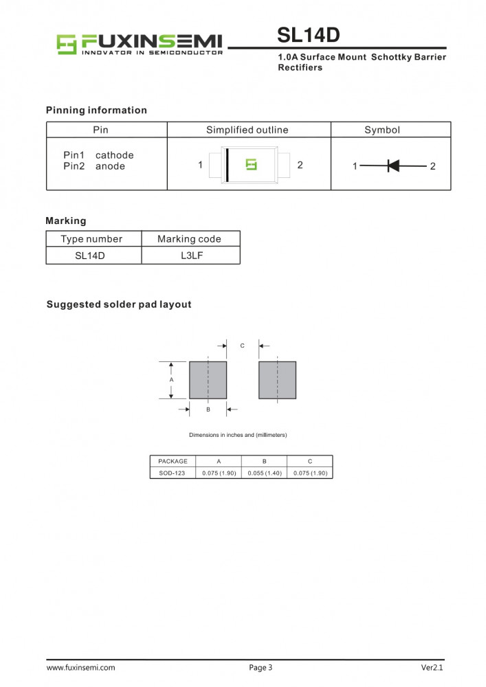 SL14D datasheet page 3