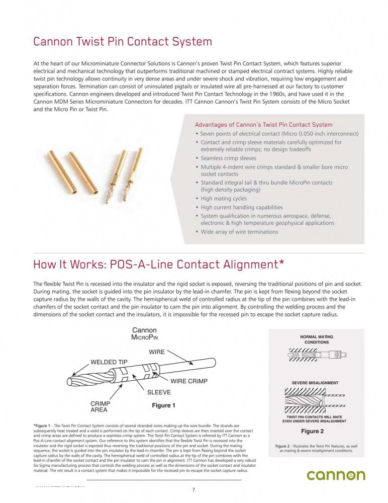 ITT Cannon technical document page 7