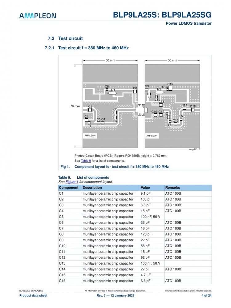 BLP9LA25SGXY datasheet page 4