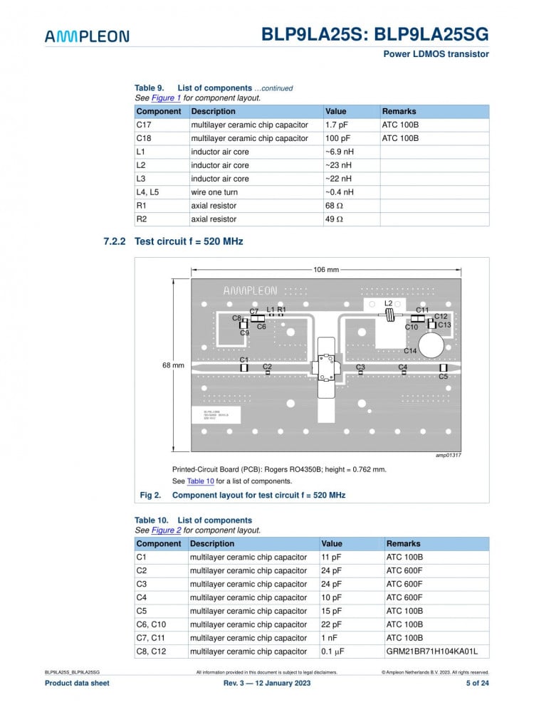 BLP9LA25SGXY datasheet page 5
