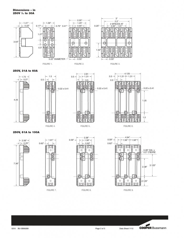 EATON H250 Series technical document page 2