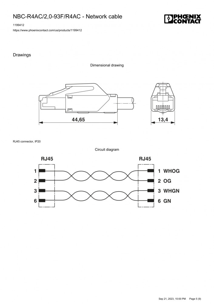 Phoenix Contact 1199412 technical document page 5
