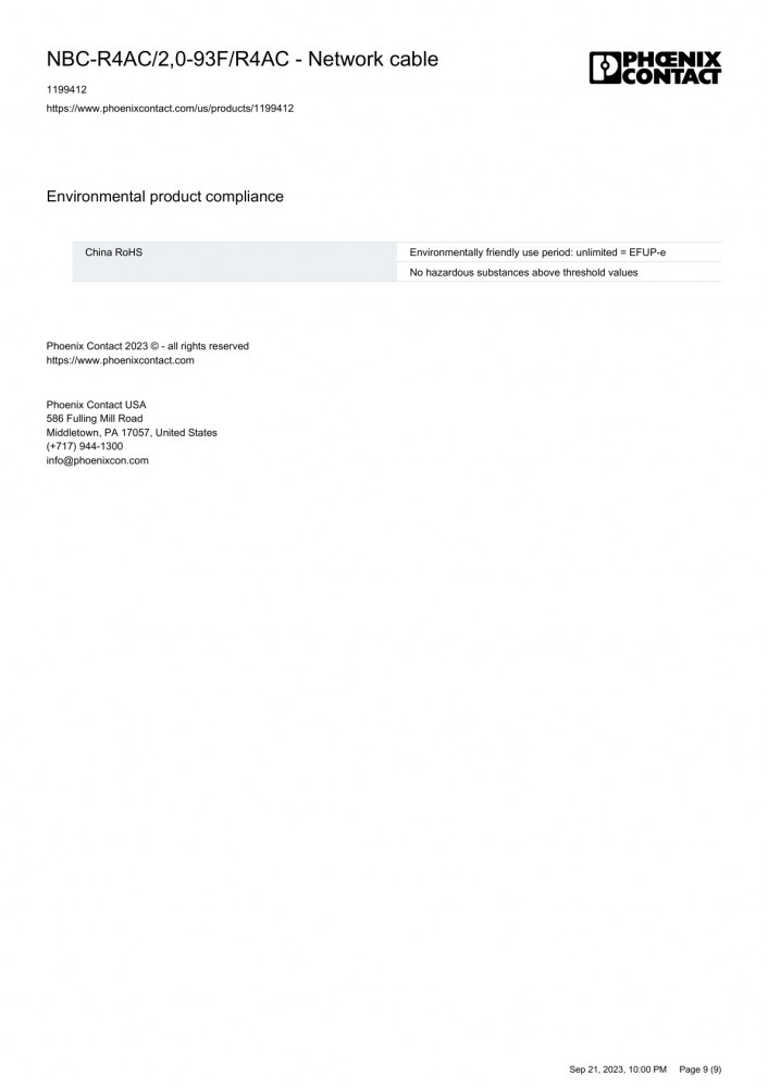Phoenix Contact 1199412 technical document page 9