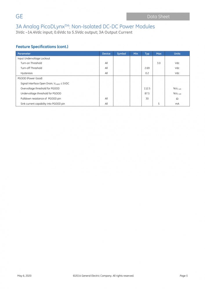 PVX003A0X43-SRZ datasheet page 5