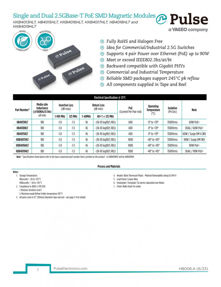 Pulse technical document page 1