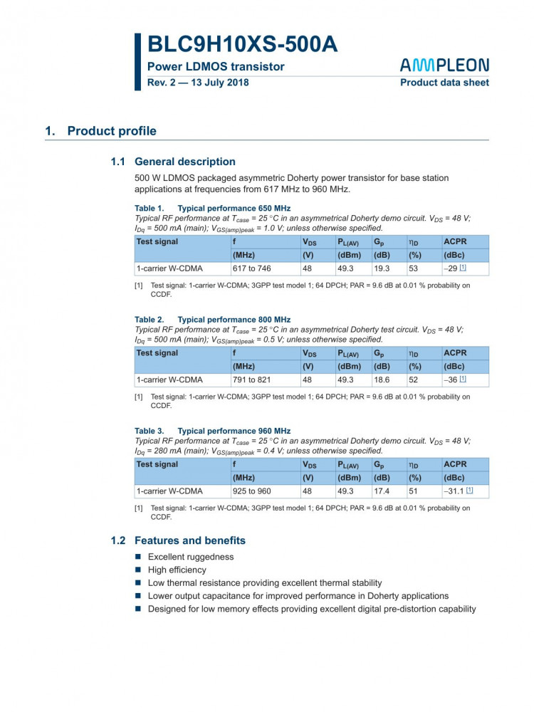 BLC9H10XS-500AZ datasheet page 1