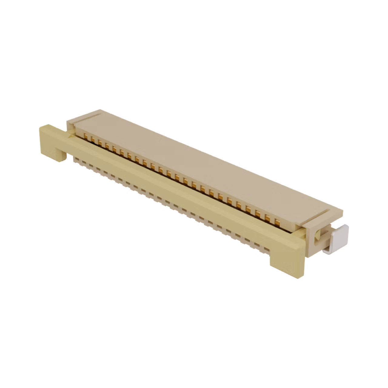 Easy-On FFC/FPC Connector, 1.00mm Pitch, Slider Series, Right-Angle, Bottom Contact, 3.00mm Height, 24 Circuits, Gold Plating for sale