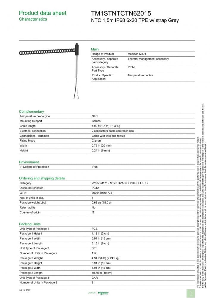 TM1STNTCTN62015 technical document page 1