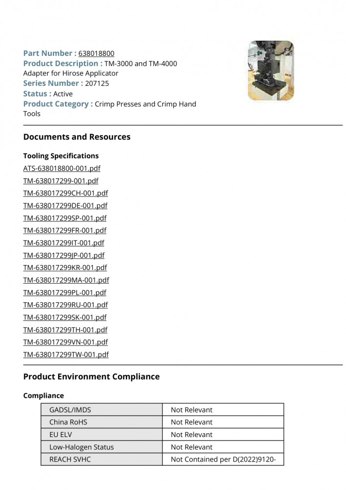 638018800 tooling document image, page 1