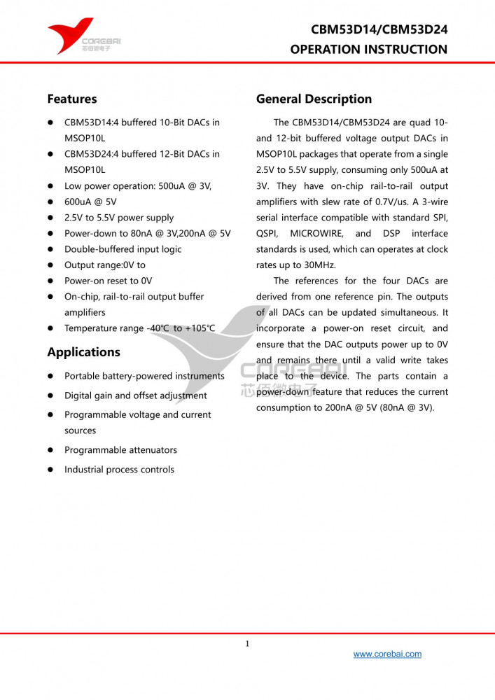 CBM53D24AMS datasheet page 1