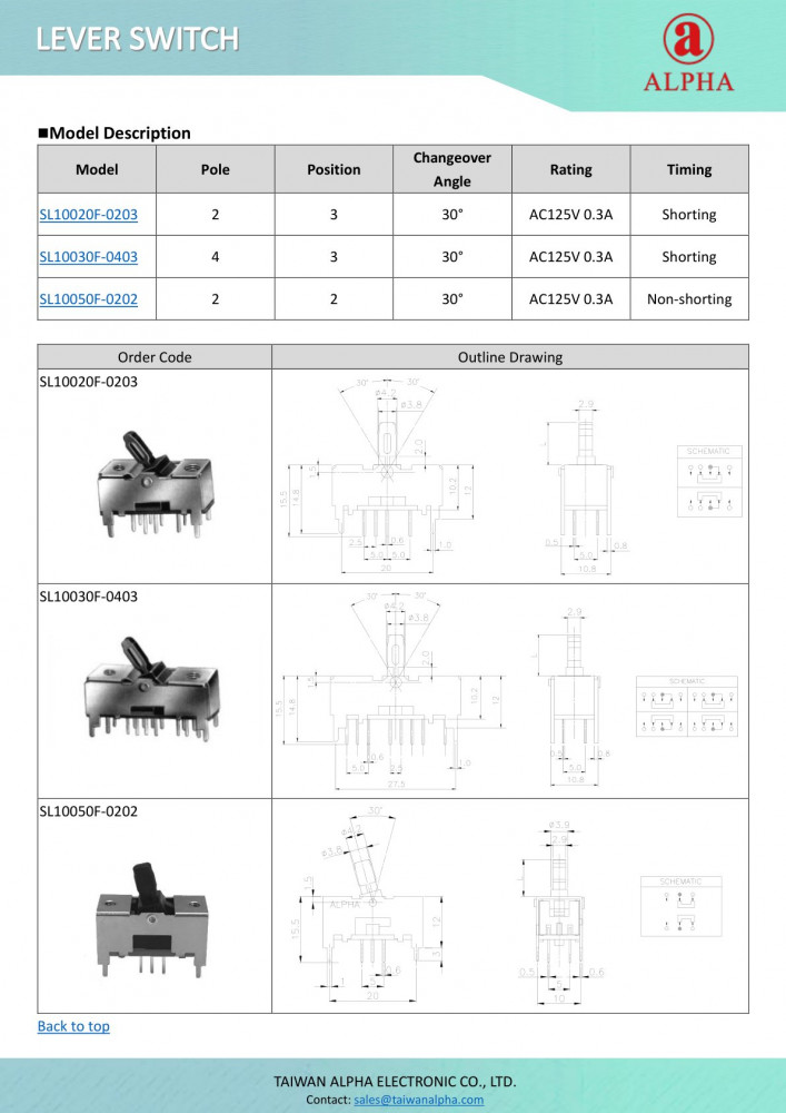 SL10050F technical document page 2