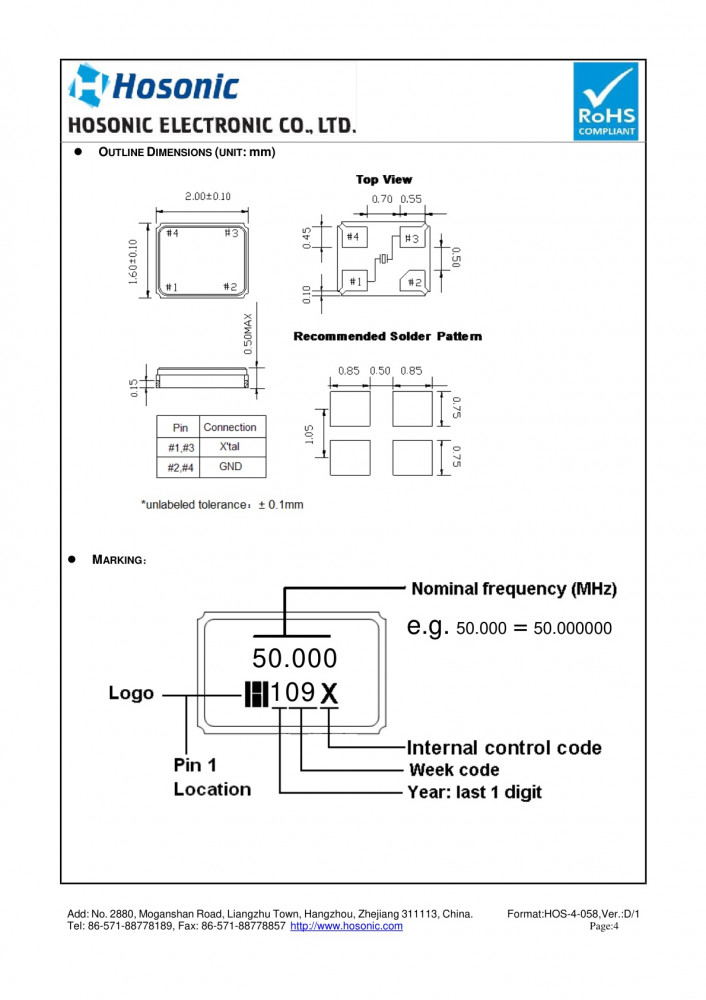 HOSONIC E1SB48E000008E specification page 4