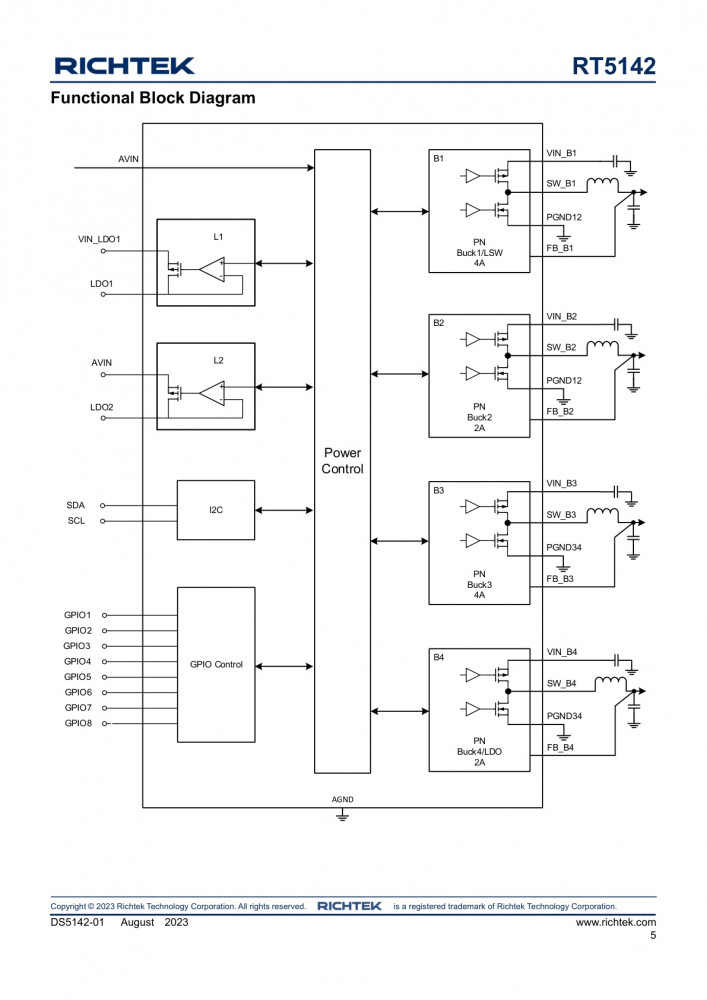 RT5142 datasheet page 5