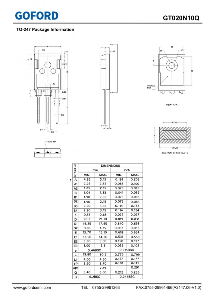 GT020N10Q datasheet page 6